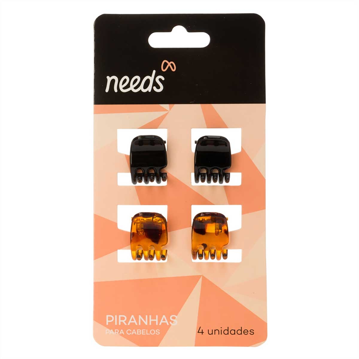 Conjunto de Mini Piranhas Preta e Tartaruga para Cabelo Needs em ...