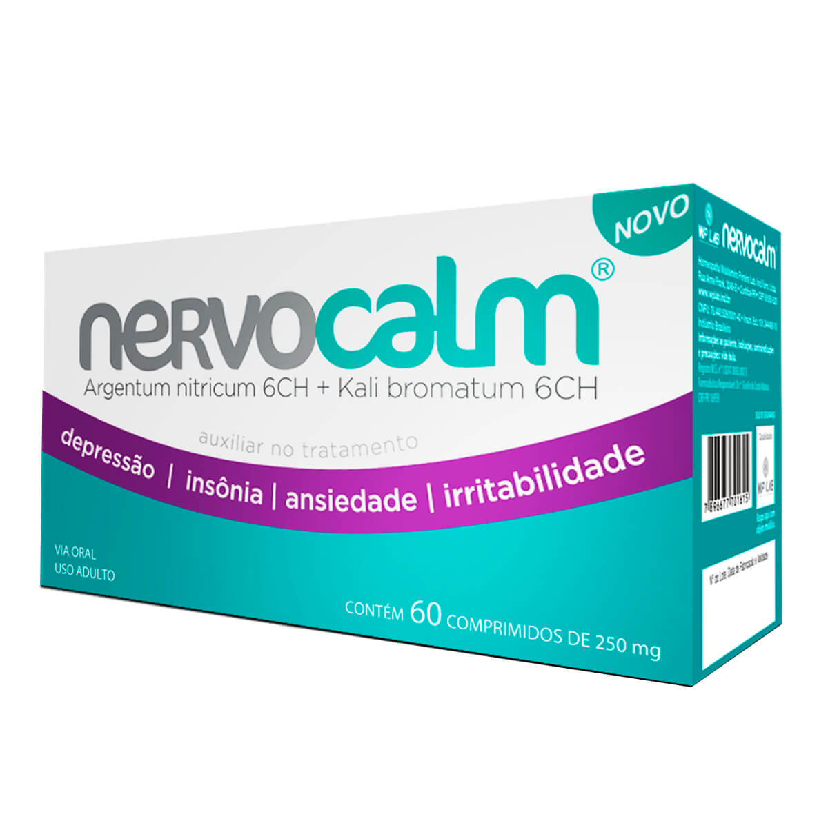 Nervocalm 250mg 60 Comprimidos | Drogasil