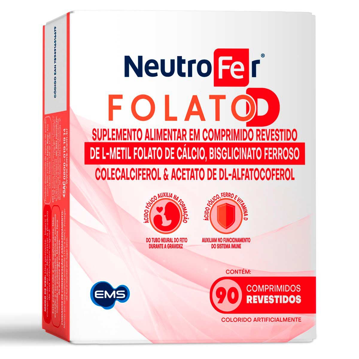 NeutroFer Folato D 90 comprimidos - Preço e para que serve? | Drogasil