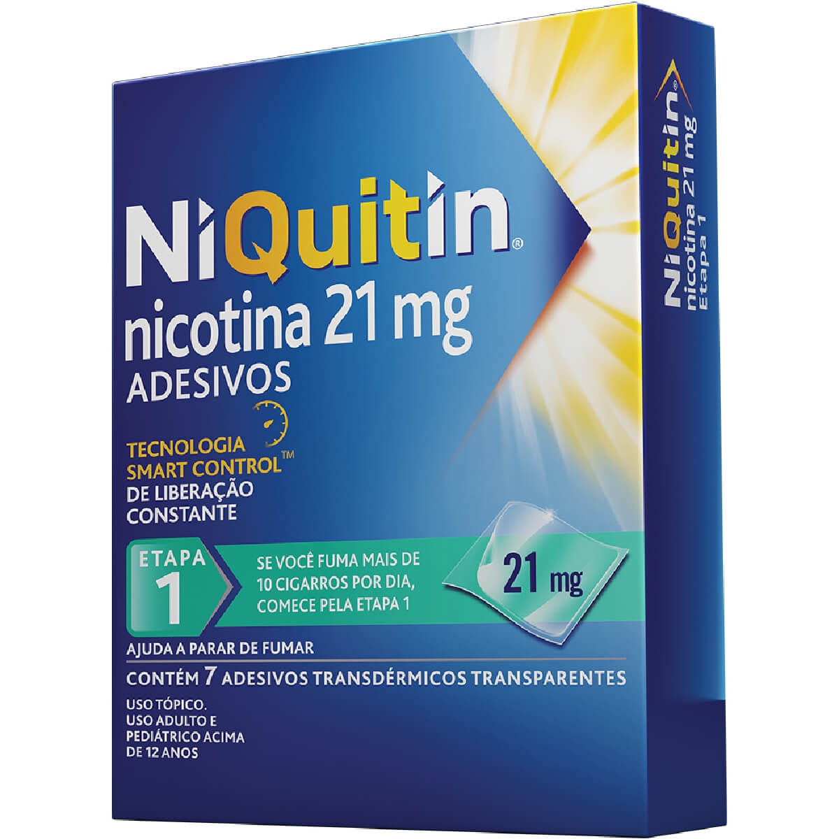 NiQuitin 21 mg 7 Adesivos GSK | Drogasil