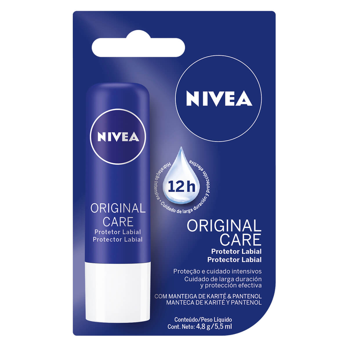 Protetor Labial Nivea Original Care 4,8g | Drogasil