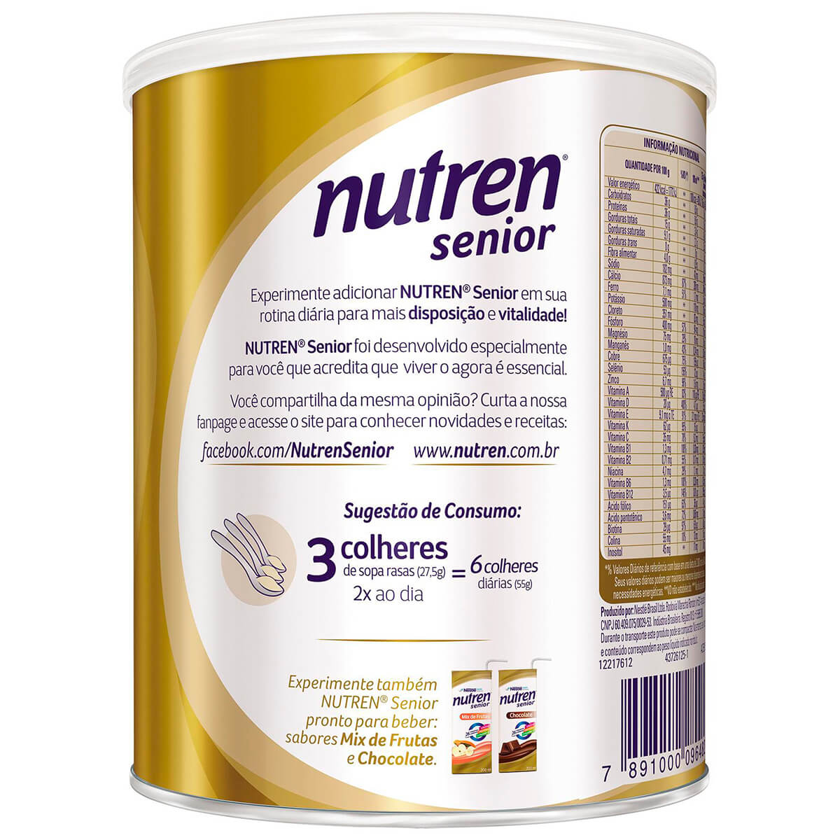 Complemento Alimentar Nutren Senior Sem Sabor 370g | Drogasil