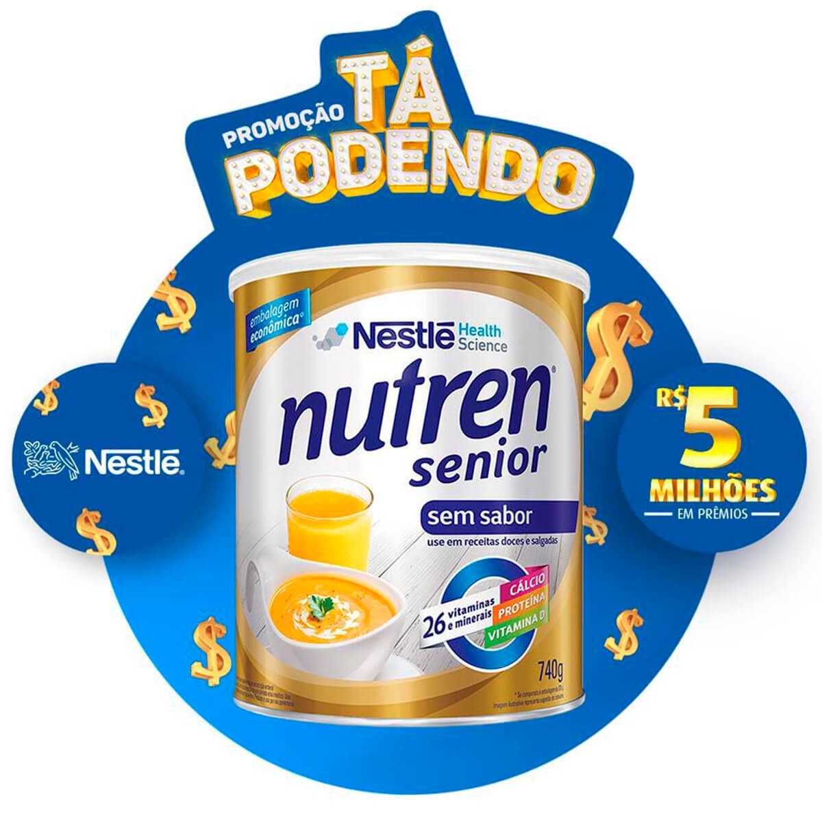 Drogasil | Nutren Senior 740g Suplemento Alimentar Nestlé
