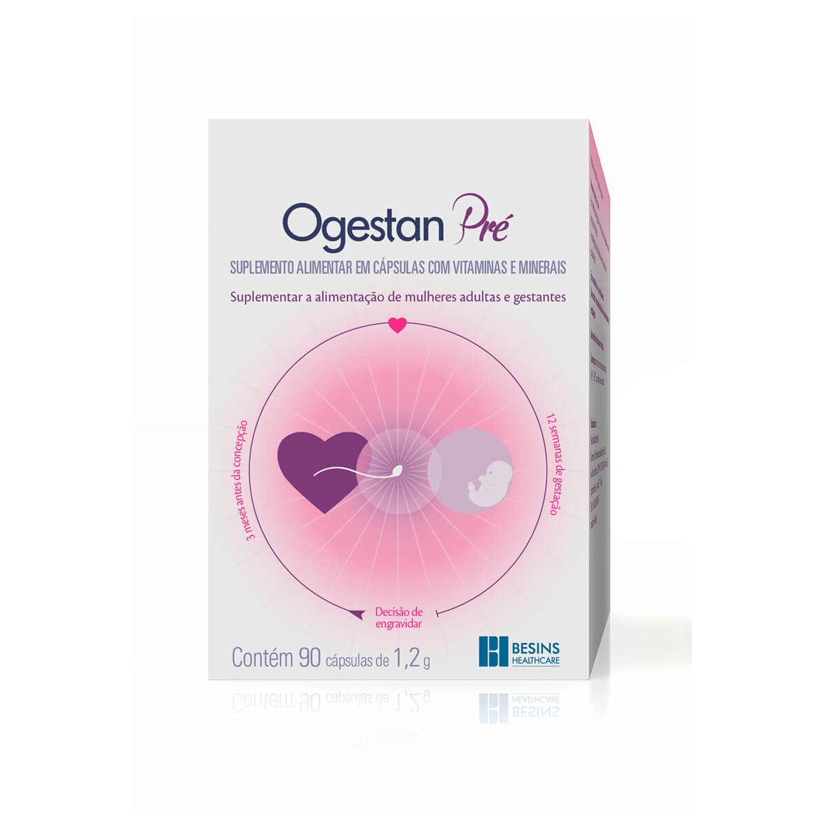 Ogestan Pré com 90 Cápsulas Besins | Drogasil