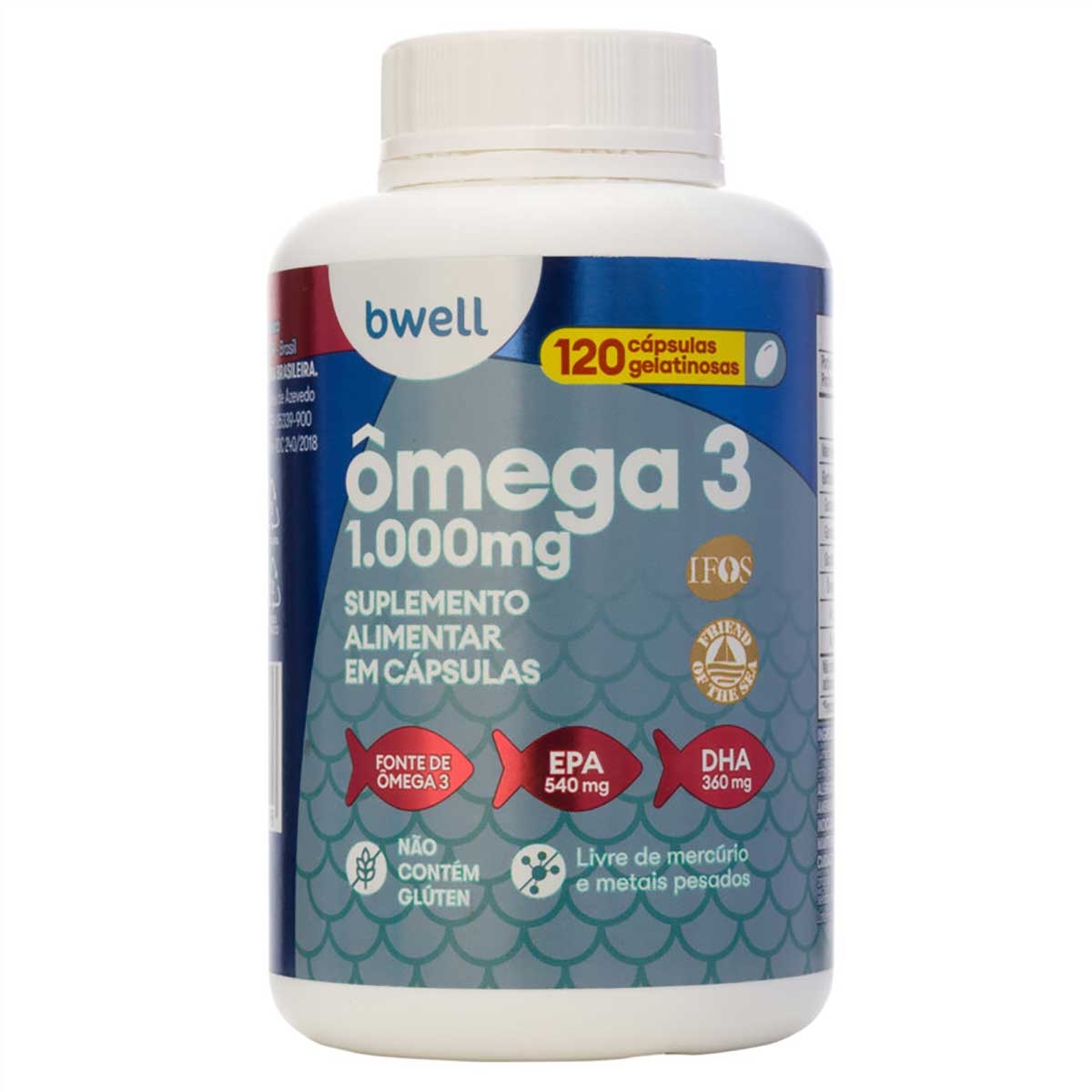 Suplemento Alimentar Ômega 3 1000mg bwell 120 cápsulas com menor preço ...