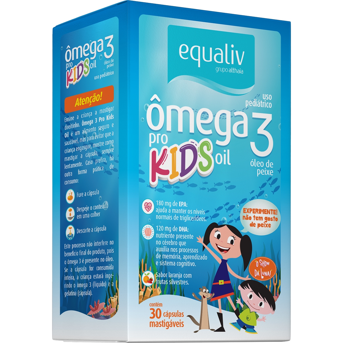Ômega 3 Equaliv Pro Kids Oil 30 cápsulas: preço e para que serve | Drogasil