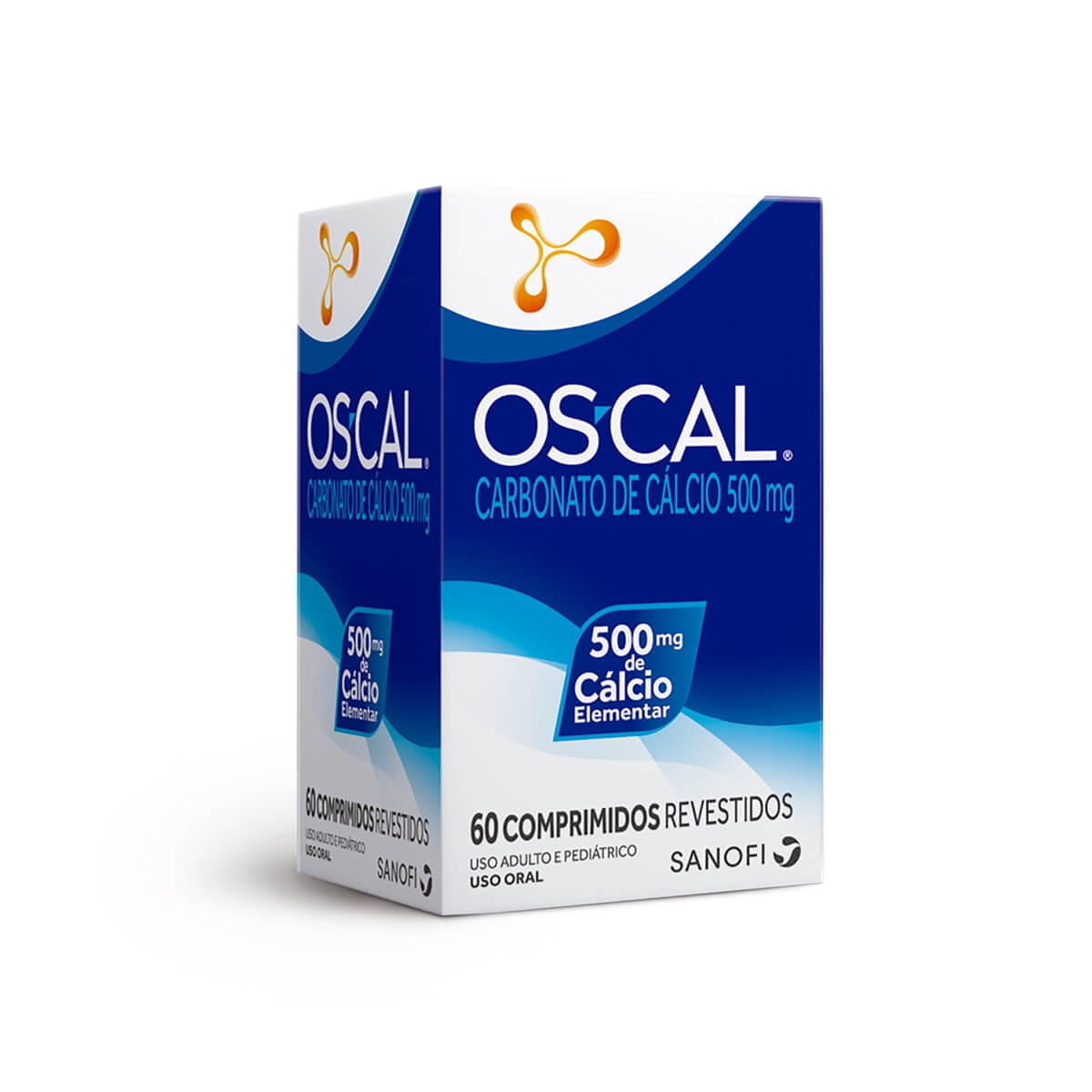 Suplemento de Cálcio Os-Cal 500mg com 60 comprimidos | Drogasil