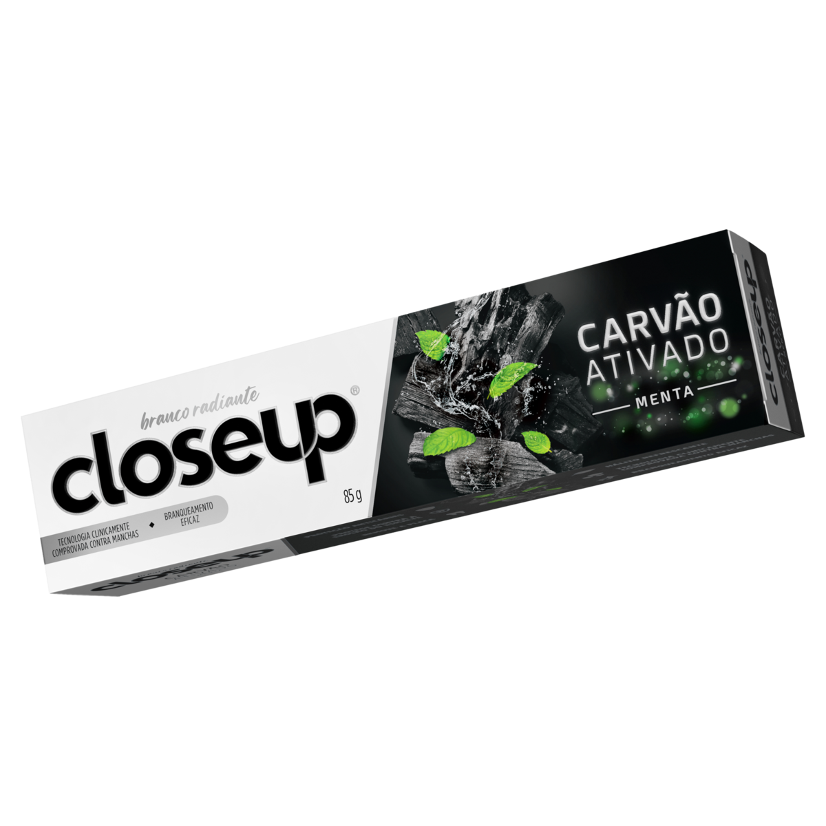 Pasta de Dente Closeup Carvão Ativado Menta 85g - Preço online | Drogasil