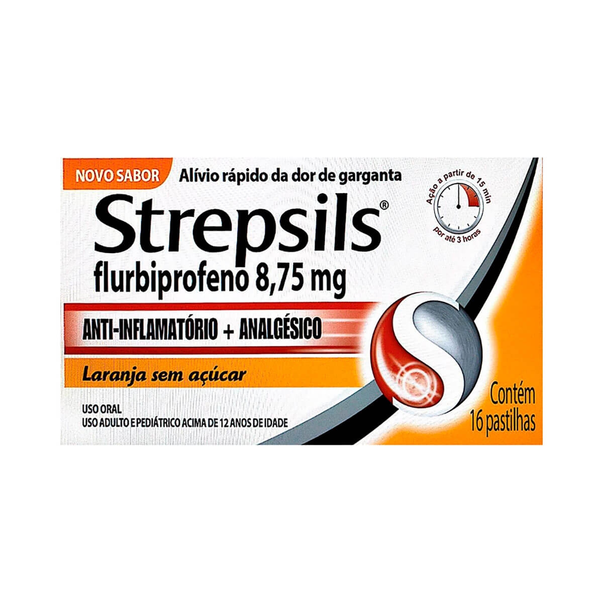 Pastilha Strepsils Laranja 16 unidades: Encontre online | Drogasil