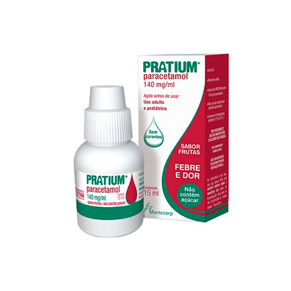 Pratium Paracetamol 140mg/ml Gotas 15ml com menor preço | Drogasil