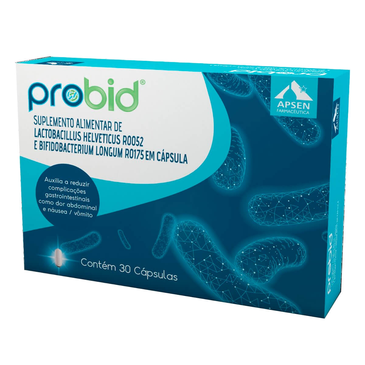 Probid Probiótico Lactobacillus Suplemento Alimentar com 30 cápsulas ...