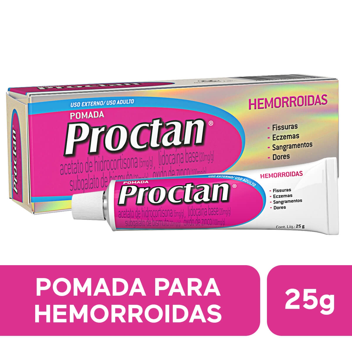 Pomada para Tratamento de Hemorróidas Proctan 25g | Drogasil