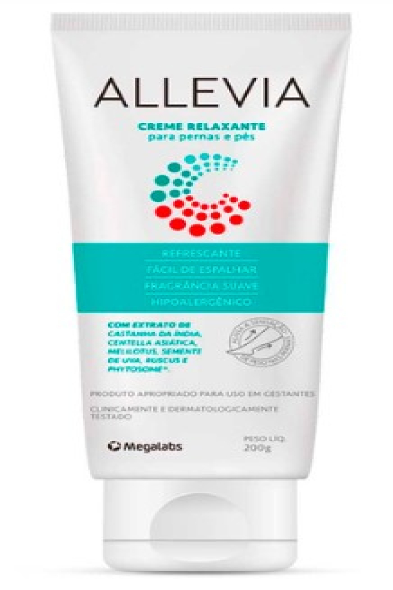 ALLEVIA CREME RELAXANTE PARA PERNAS E PéS 200G | Drogasil