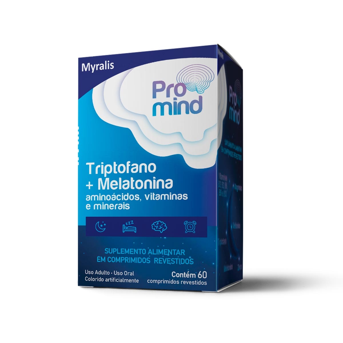 Promind Triptofano + Melatonina 60 Comprimidos com menor preço | Drogasil