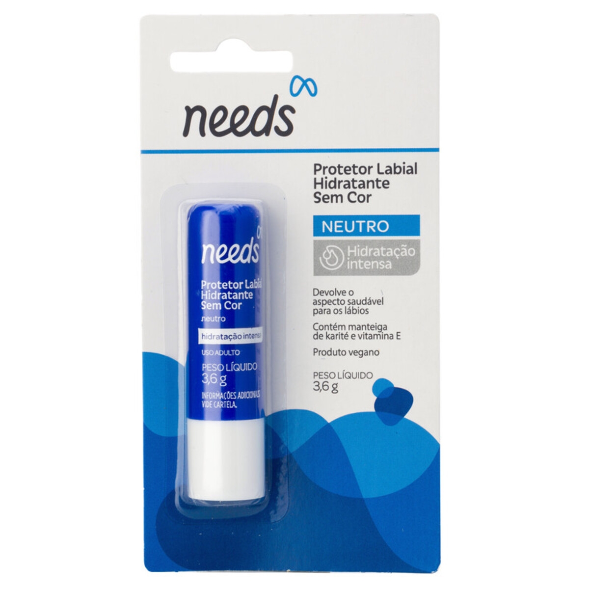 Protetor Labial Needs Hidratante Neutro - preço e onde comprar | Drogasil
