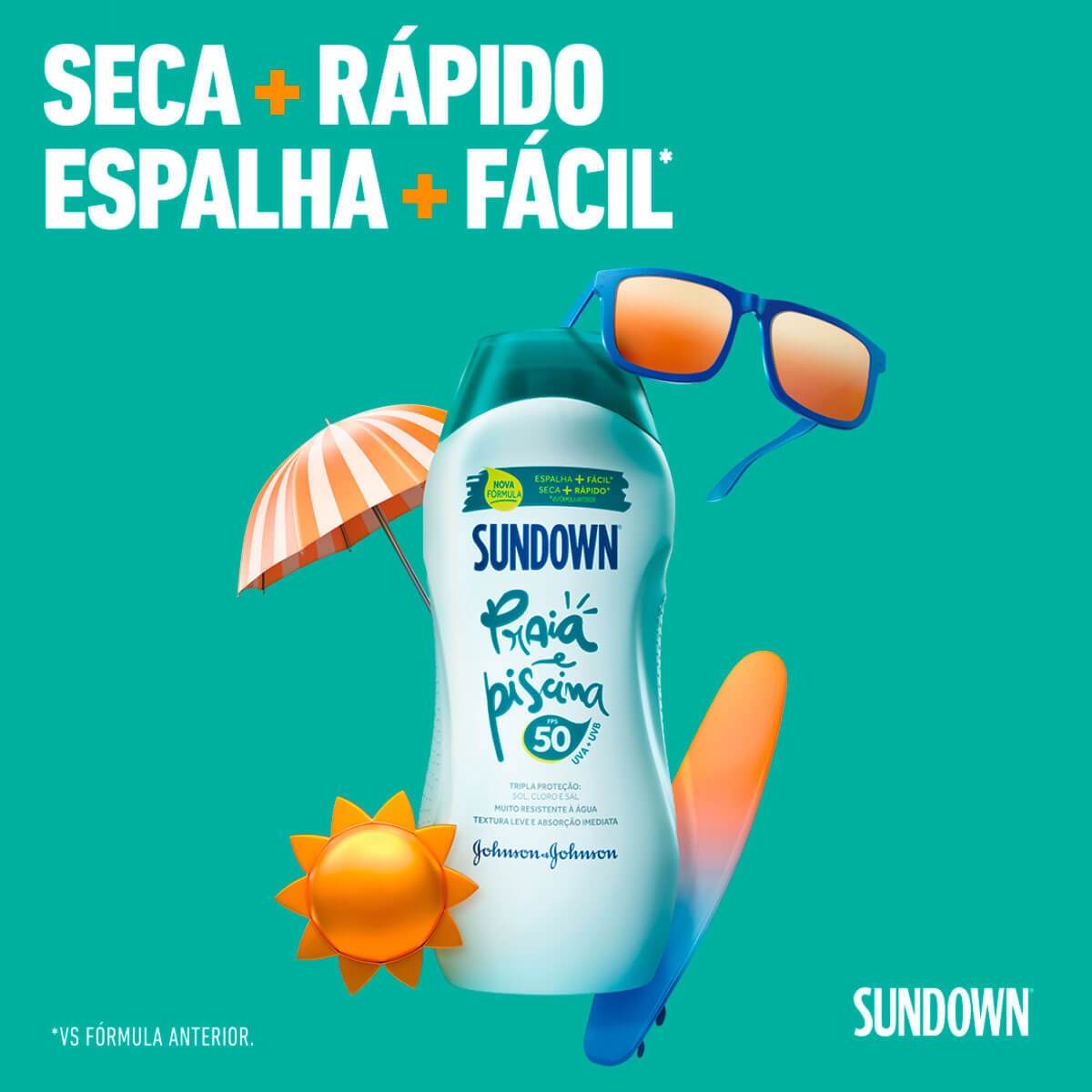 Protetor Solar Corporal Sundown Praia e Piscina FPS 50 com 200ml | Drogasil