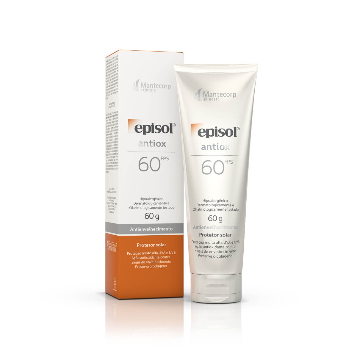 Protetor Solar Facial Episol Antiox Antienvelhecimento FPS60 60g | Drogasil