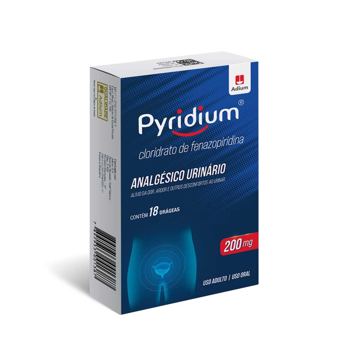Pyridium 200mg com 18 Drágeas | Drogasil