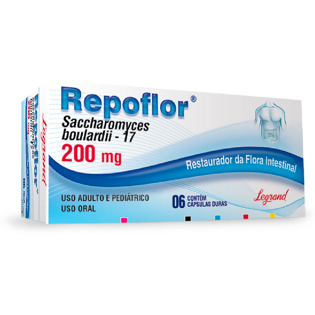 Repoflor 200mg com 6 Cápsulas | Drogasil