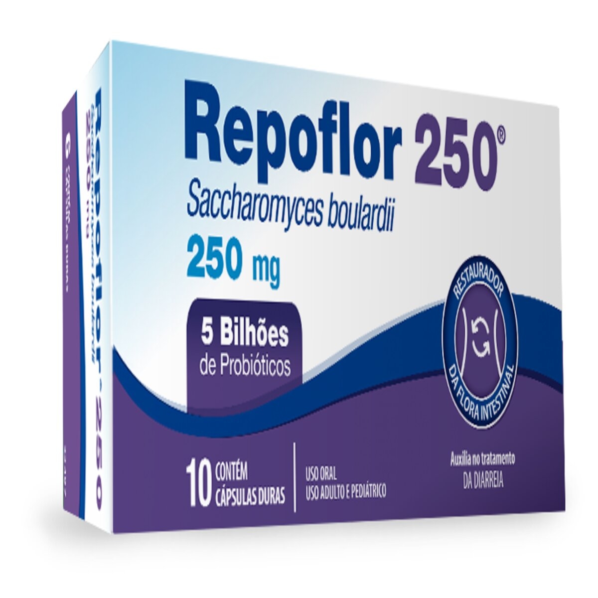 Repoflor 250mg 10 Cápsulas: Preço, para que serve e como tomar | Drogasil