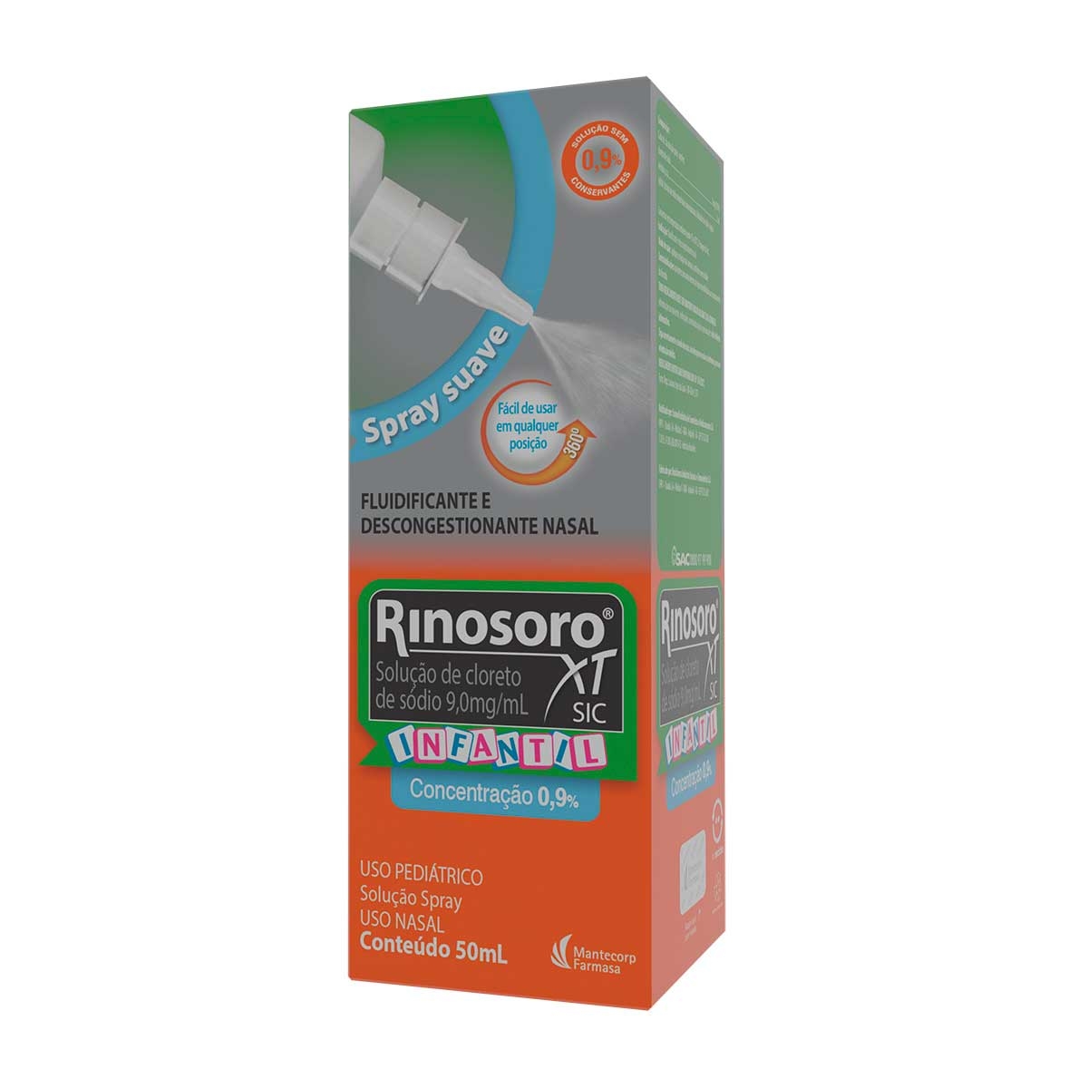 Rinosoro XT Infantil Sic 0,9% Spray Nasal 50ml - Preço e para que serve ...