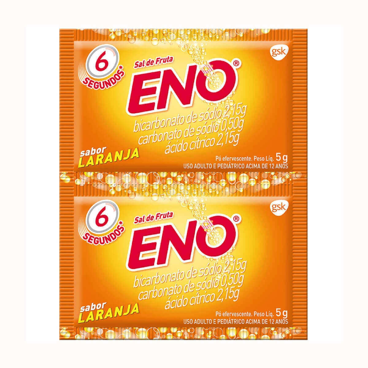 Eno Sal de Fruta Sabor Laranja 5g | Drogasil