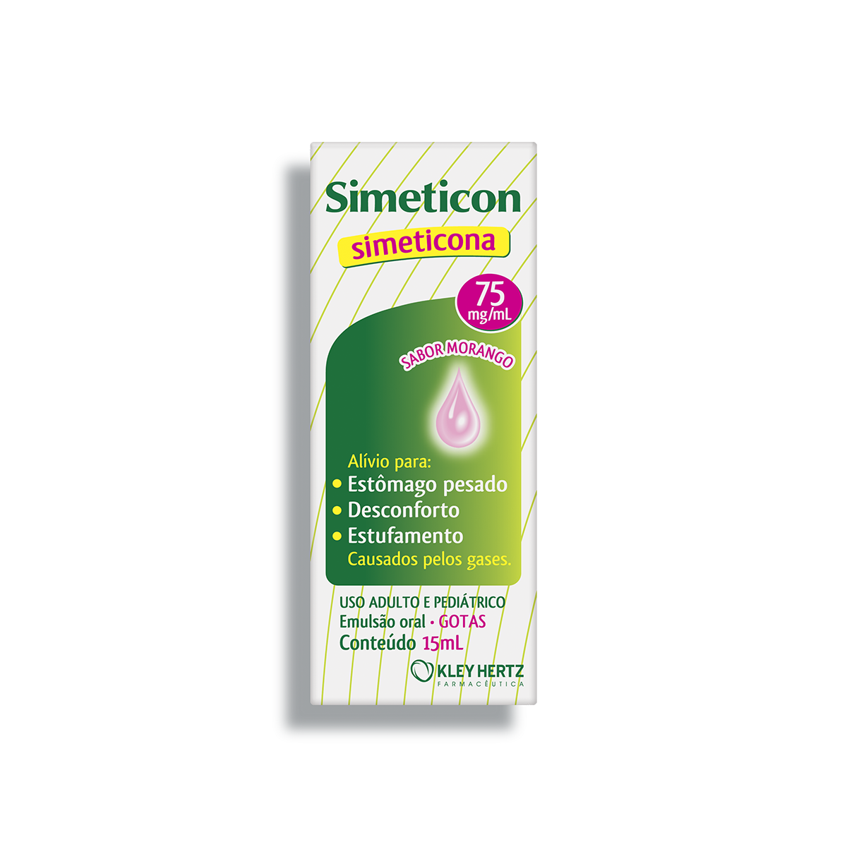 Simeticon Simeticona 75mg/ml Sabor Morango Gotas 15ml | Drogasil