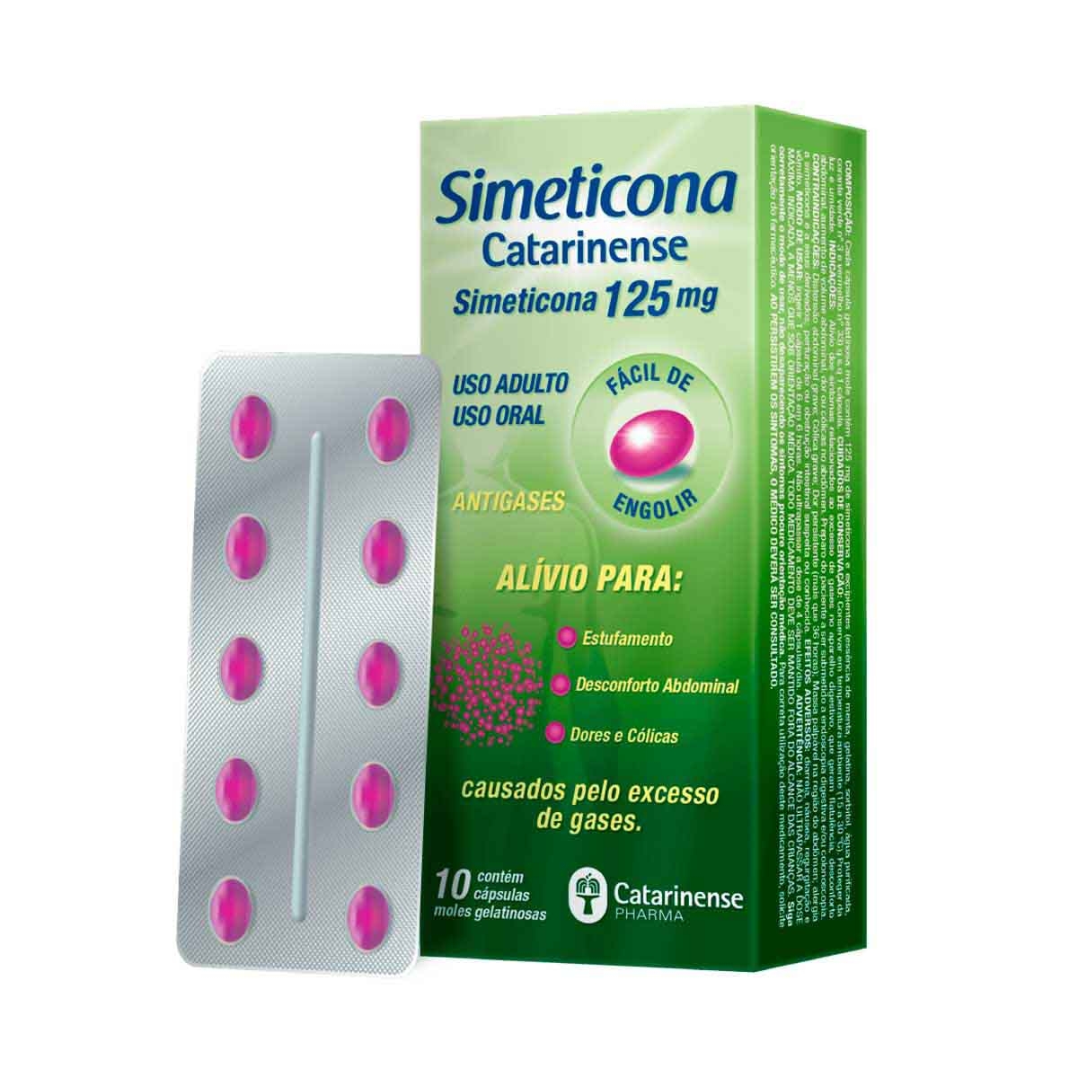 Simeticona Catarinense 125mg 10 cápsulas - Preço exclusivo online ...