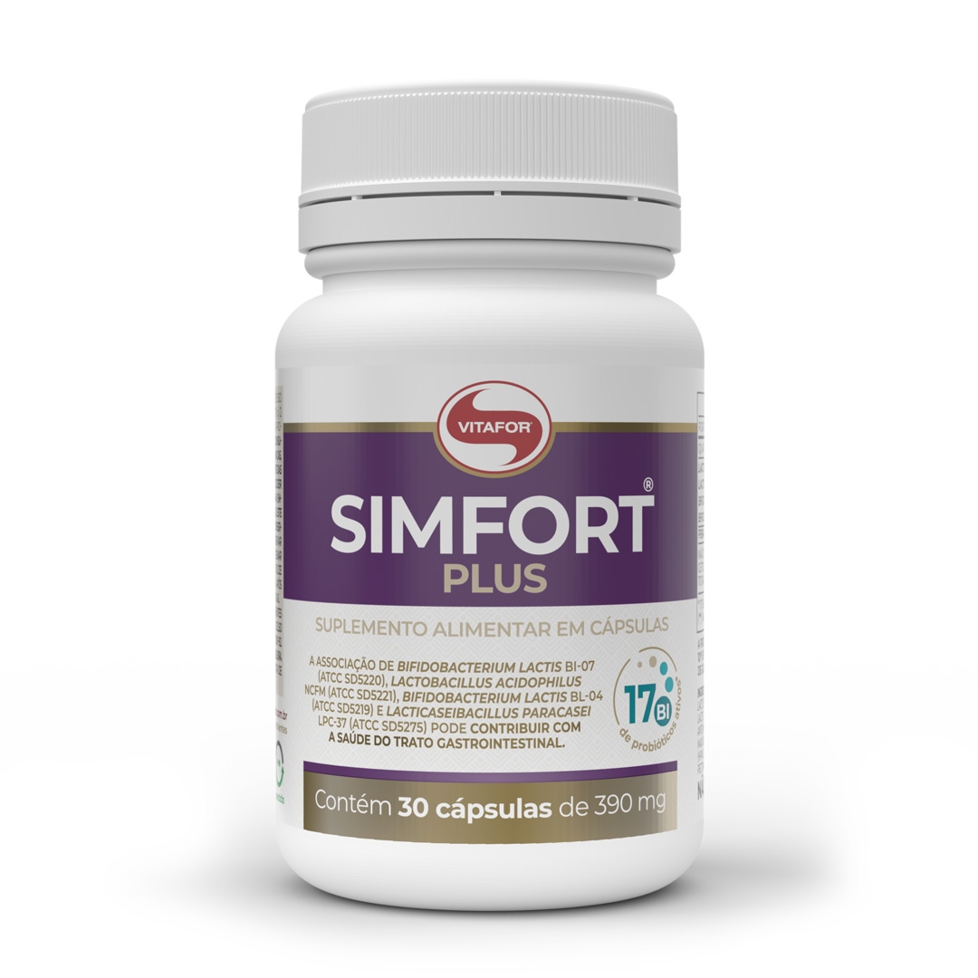 Simfort Plus Vitafor Probiótico 30 Cápsulas: Encontre preço online ...