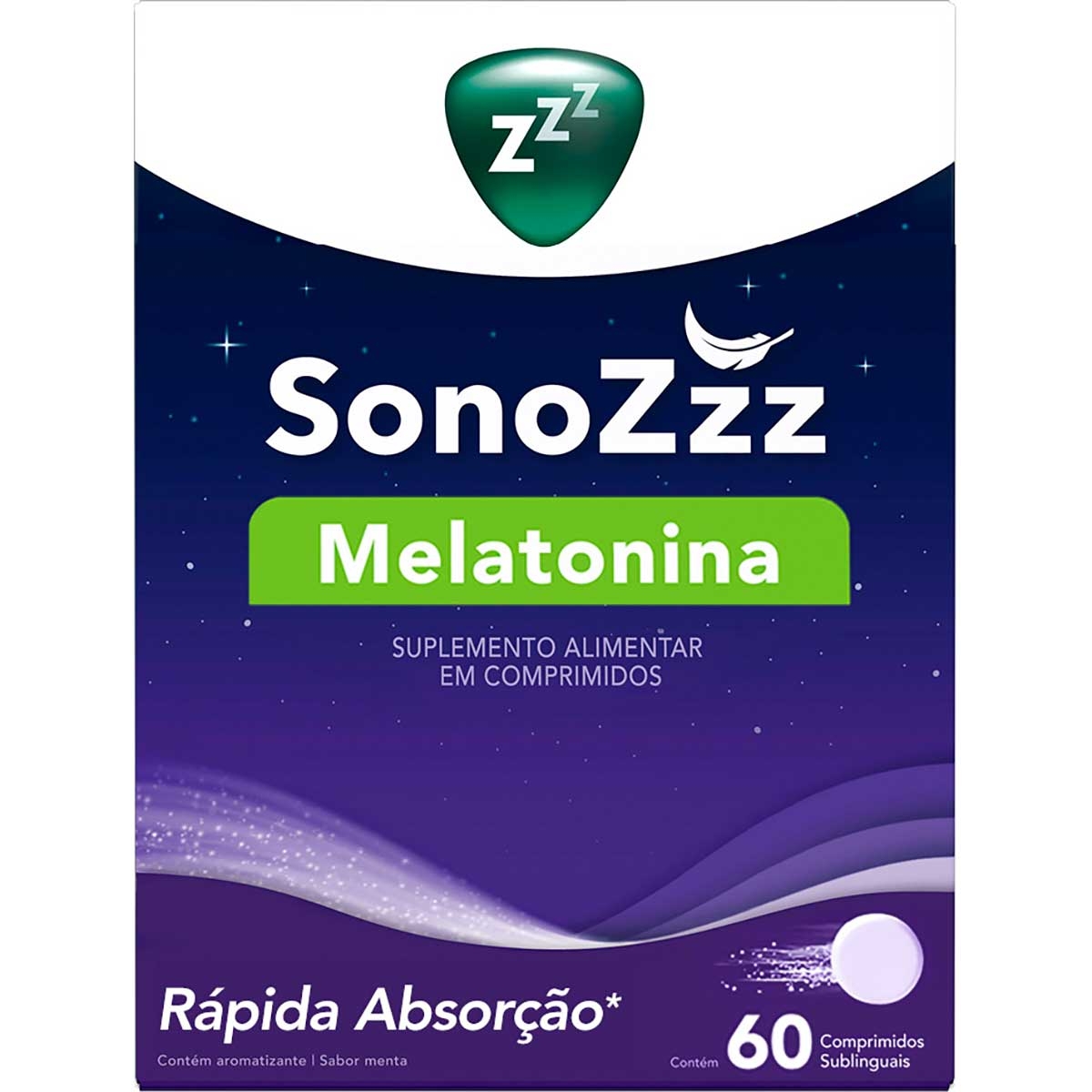 Melatonina SonoZzz 60 comprimidos - Preço exclusivo | Drogasil