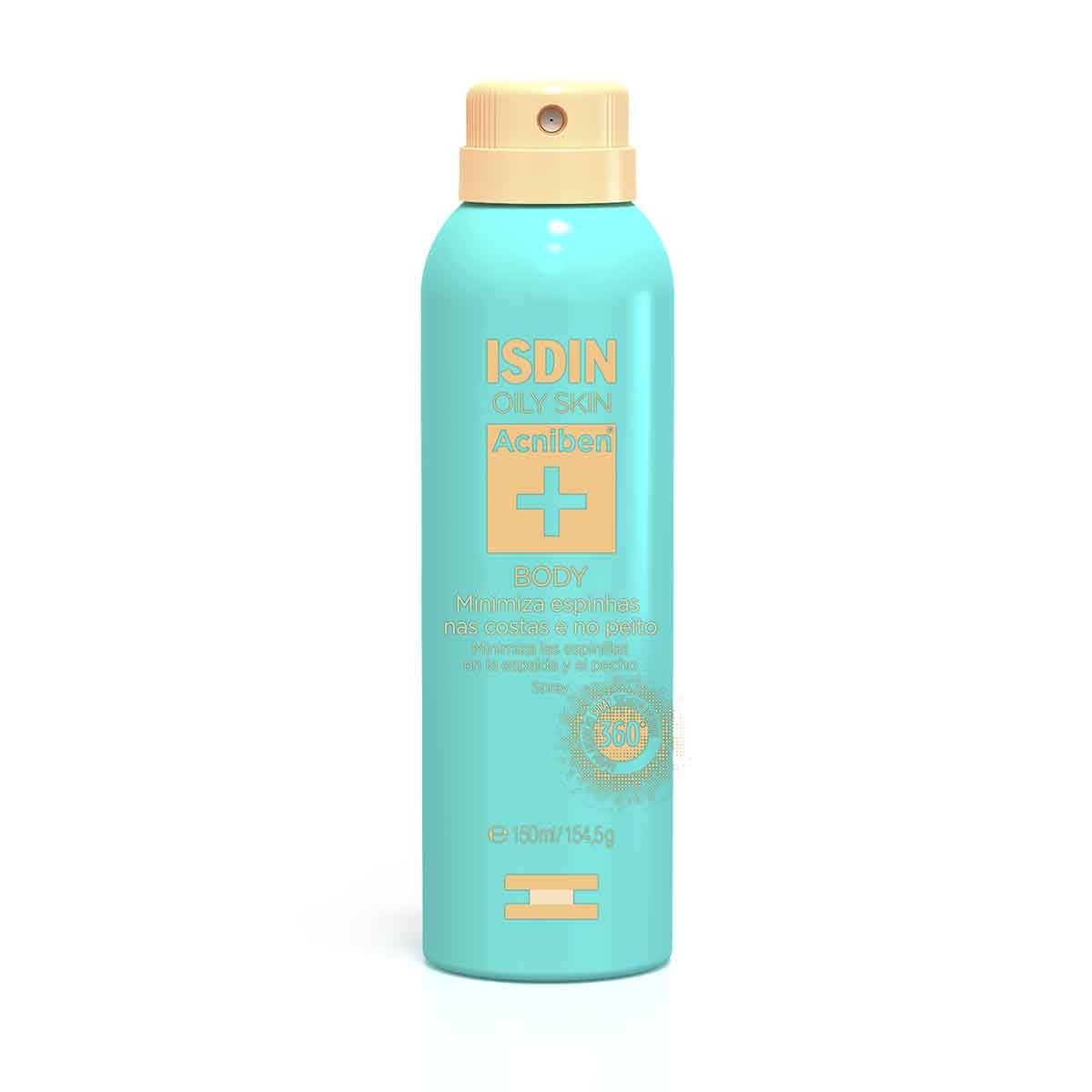 Spray Corporal Antiacne Acniben + Isdin Oily Skin 150ml | Drogasil