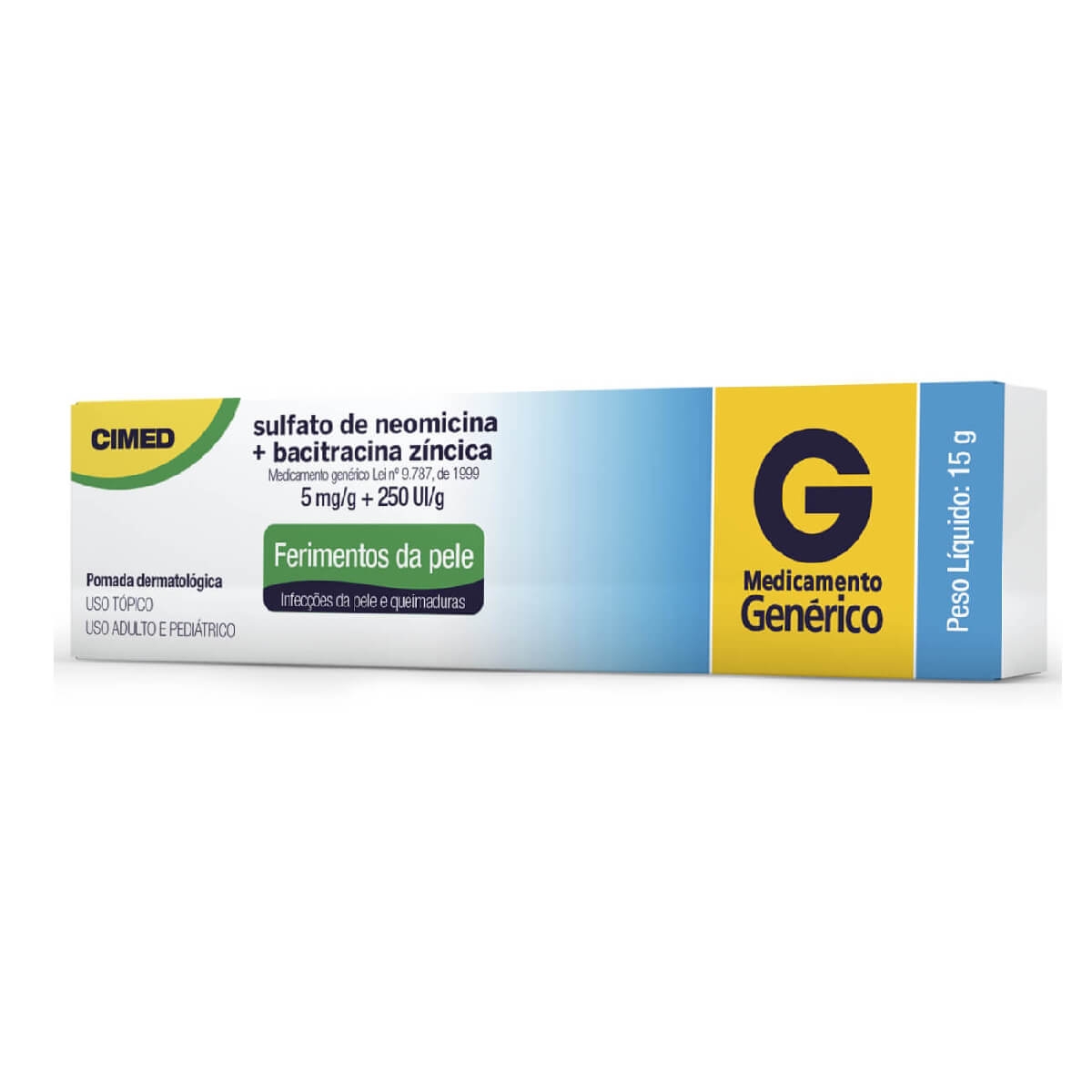 Sulfato de Neomicina + Bacitracina CIMED Pomada 15g | Drogasil