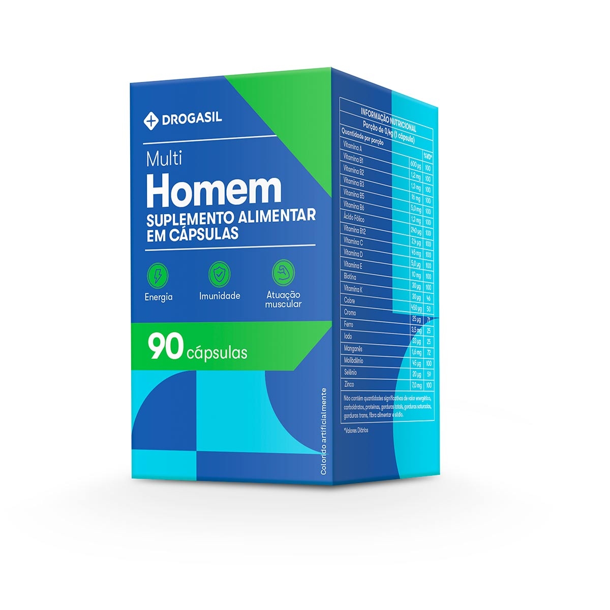 Suplemento Alimentar Drogasil Multi Homem com 90 cápsulas com menor ...