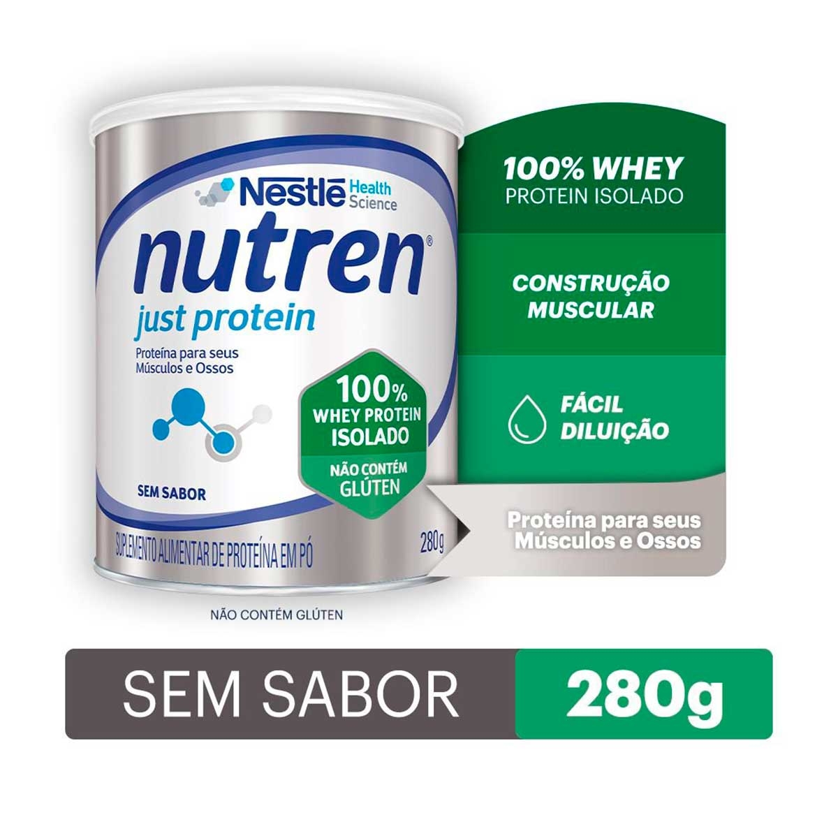 Suplemento Alimentar Nutren Just Protein Sem Sabor 280g com menor preço ... Suplemento Alimentar Nutren Just Protein Sem Sabor 280g com menor preço ...