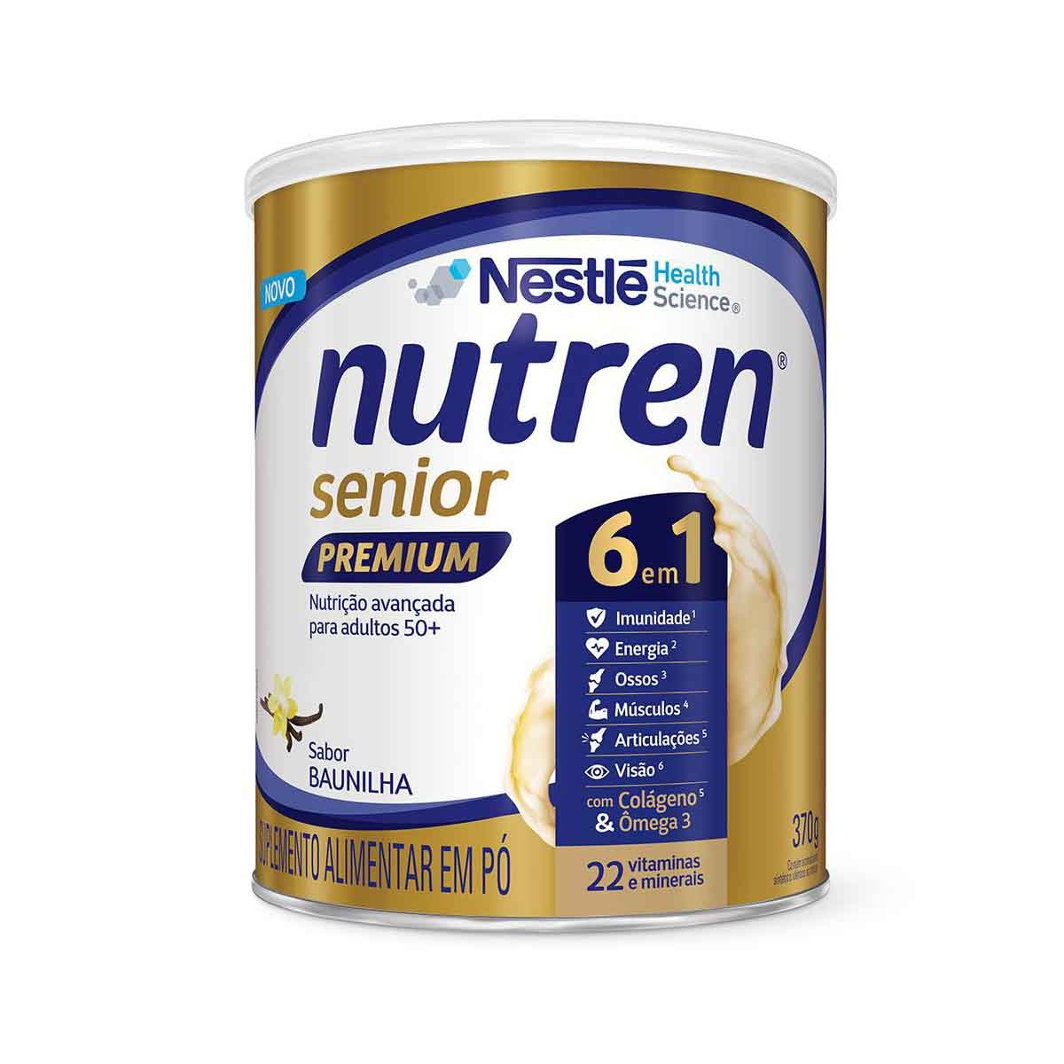 Suplemento Alimentar Nutren Senior Premium Baunilha 370g - Oferta | Drogasil