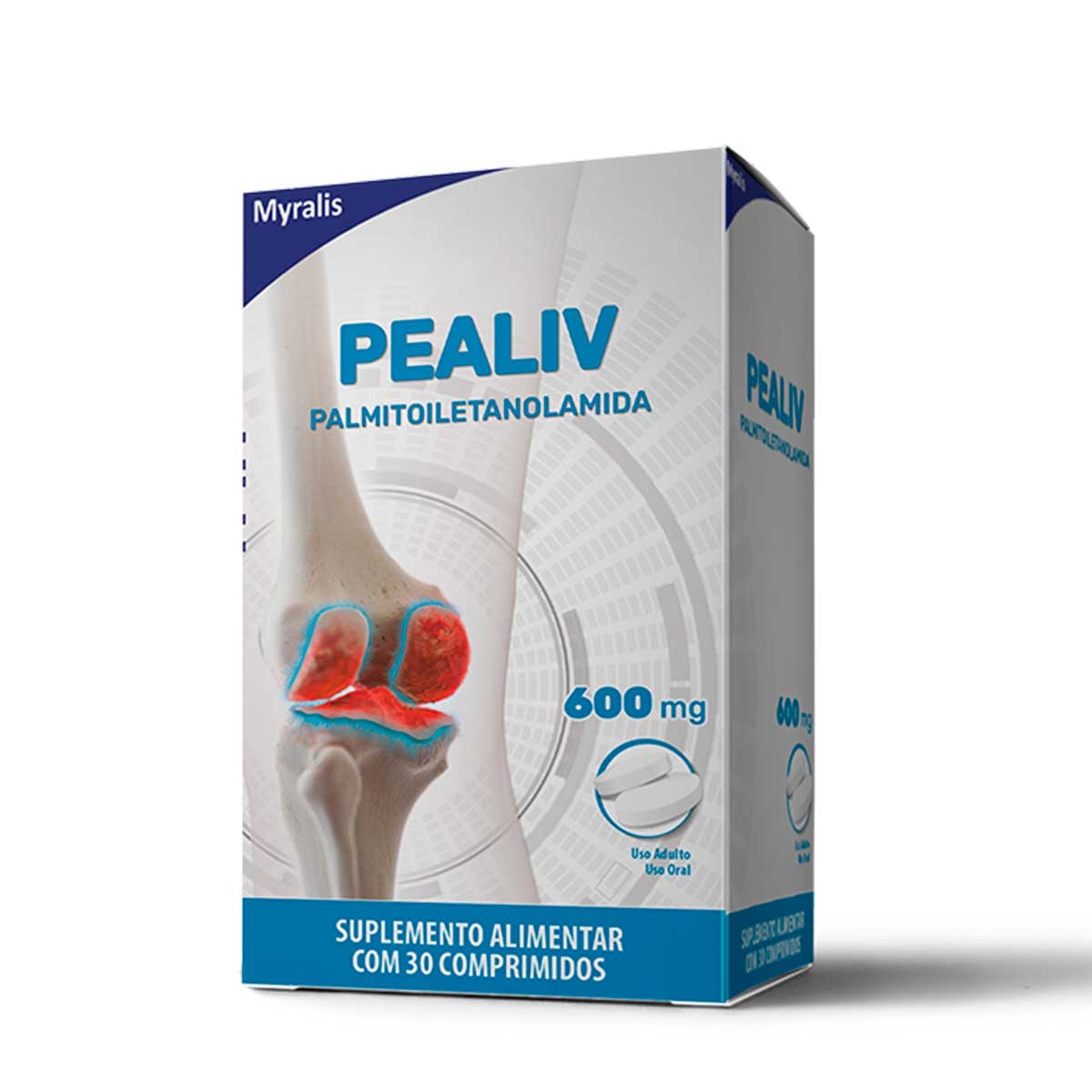 Suplemento Alimentar Pealiv 600mg com 30 Comprimidos com menor preço ...
