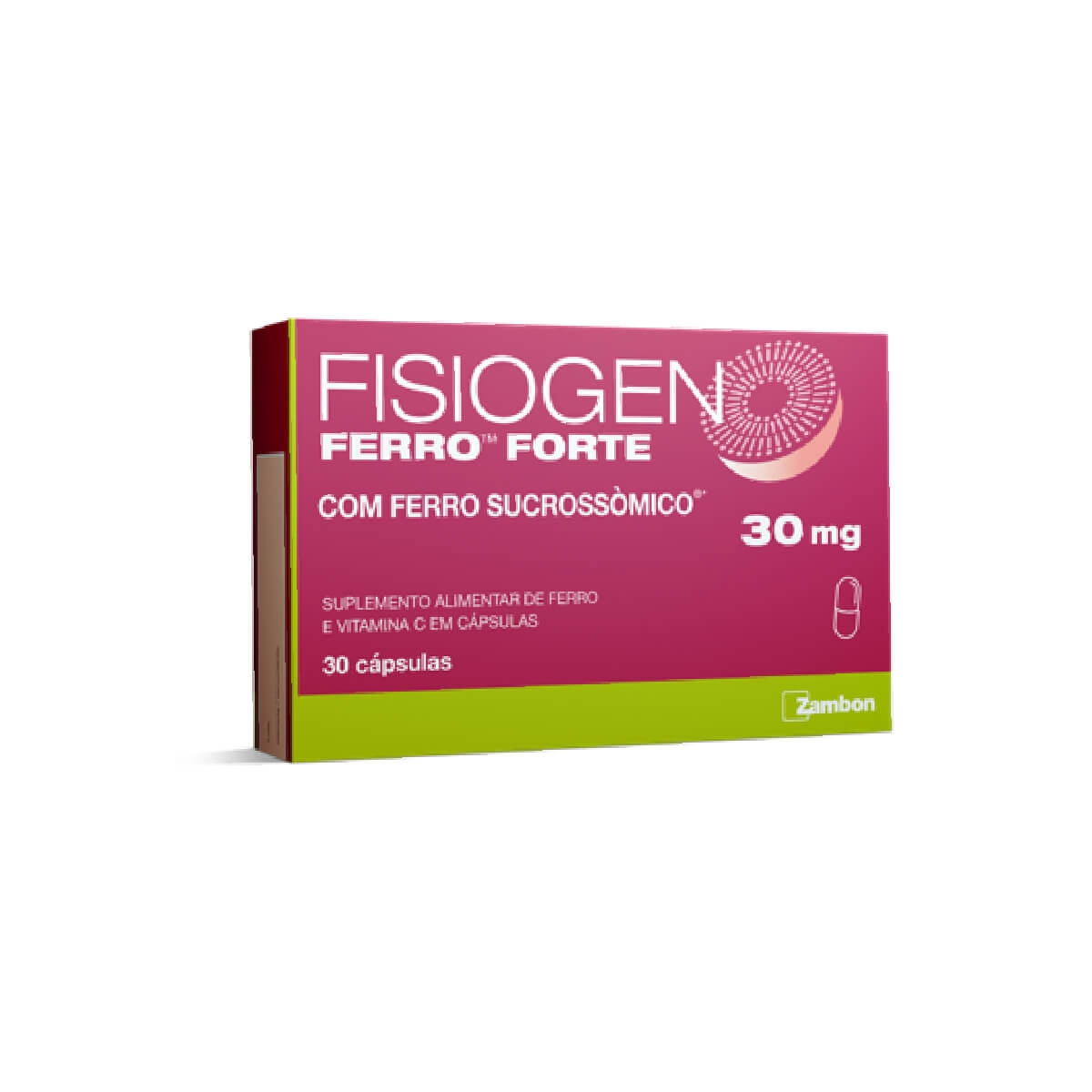 Suplemento Fisiogen Ferro Forte com 30 cápsulas com menor preço | Drogasil