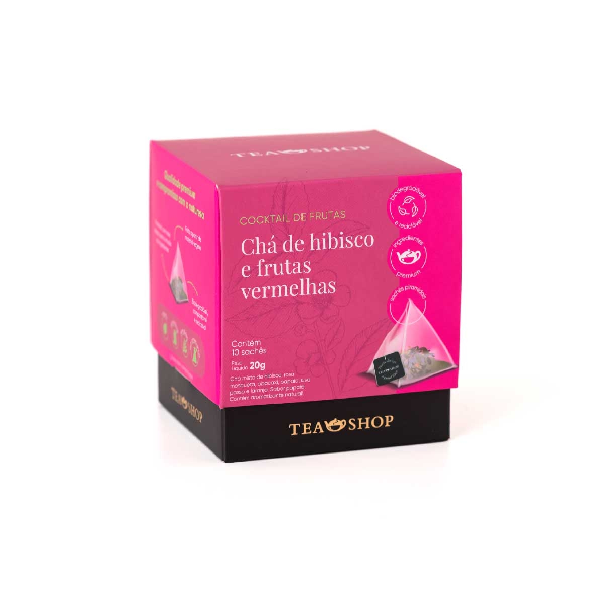 Tea Shop Cocktail de Frutas Chá Misto de Hibisco 10 sachês - Preço ...