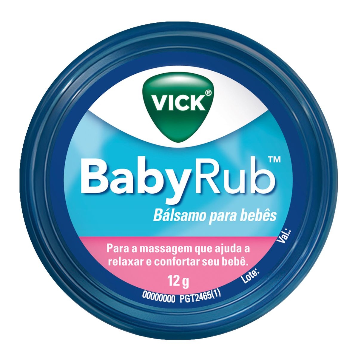 Pomada Calmante Vick Babyrub para Bebês 12g | Drogasil