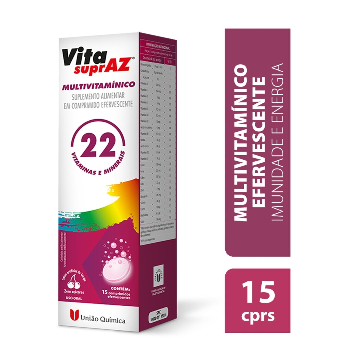 Multivitamínico Vita SuprAZ Efervescente: Encontre online | Drogasil