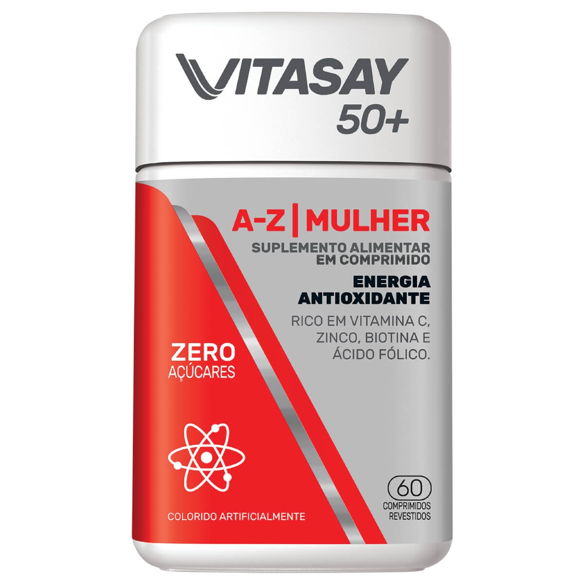 Drogasil | Suplemento Alimentar Vitasay 50+ Mulher 60 comprimidos