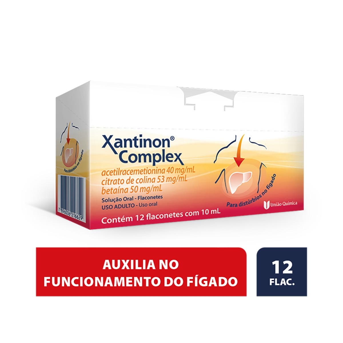 Xantinon Complex com 12 Flaconetes | Drogasil