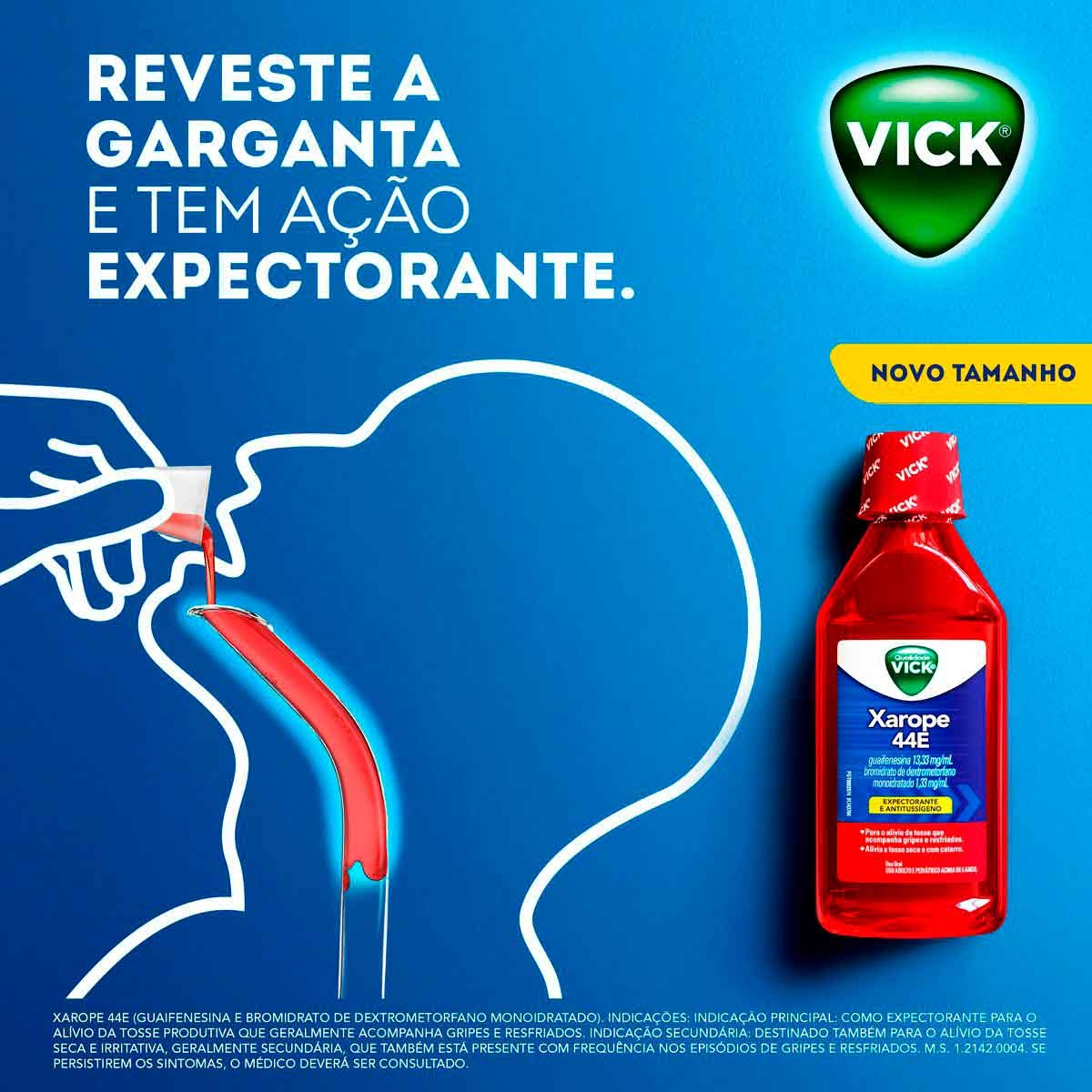 Xarope Vick 44E 240ml | Drogasil