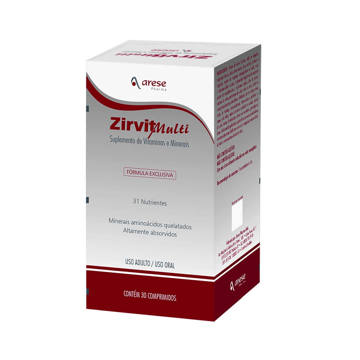 Zirvit Multi com 30 Comprimidos | Drogasil