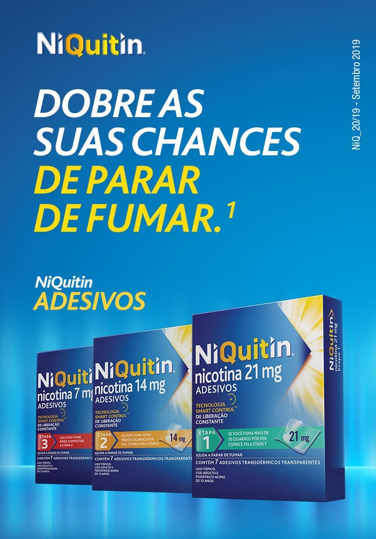 NiQuitin 21mg 7 Adesivos GSK | Droga Raia