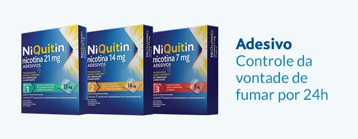 NiQuitin 21 mg 7 Adesivos GSK | Drogasil