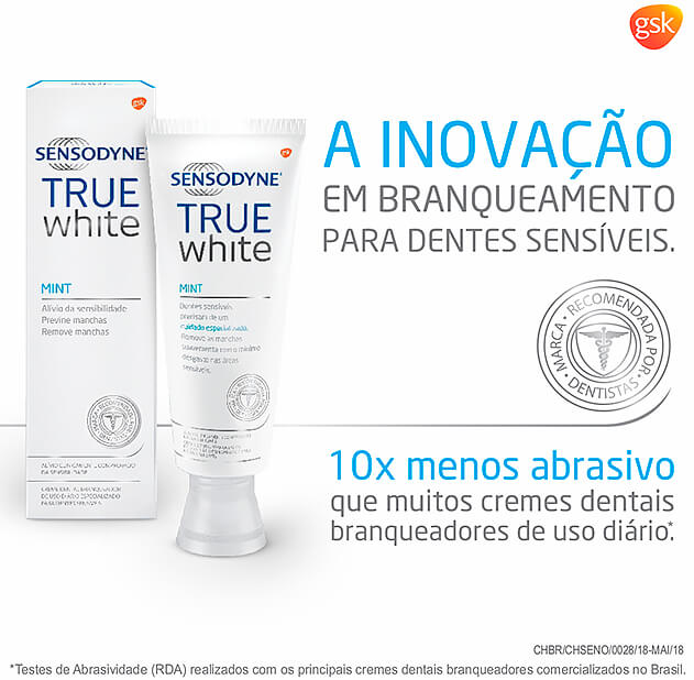 Creme Dental Sensodyne True White 100g | Drogasil