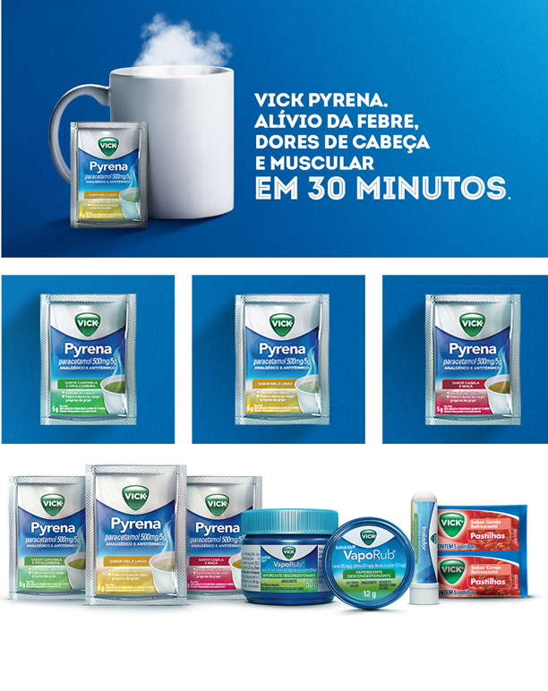 Drogasil | Vick Pyrena Chá Mel e Limão 1 Envelope 5g